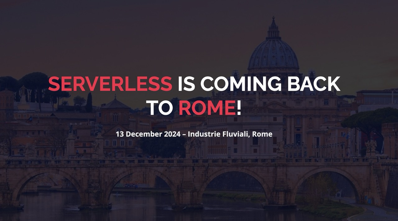 ServerlessDays Rome 2024 - Home